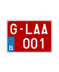 Autoconnect SHOP. License plate