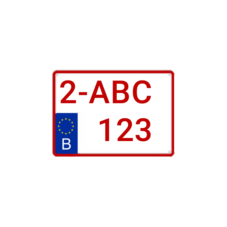 Autoconnect SHOP. License plate